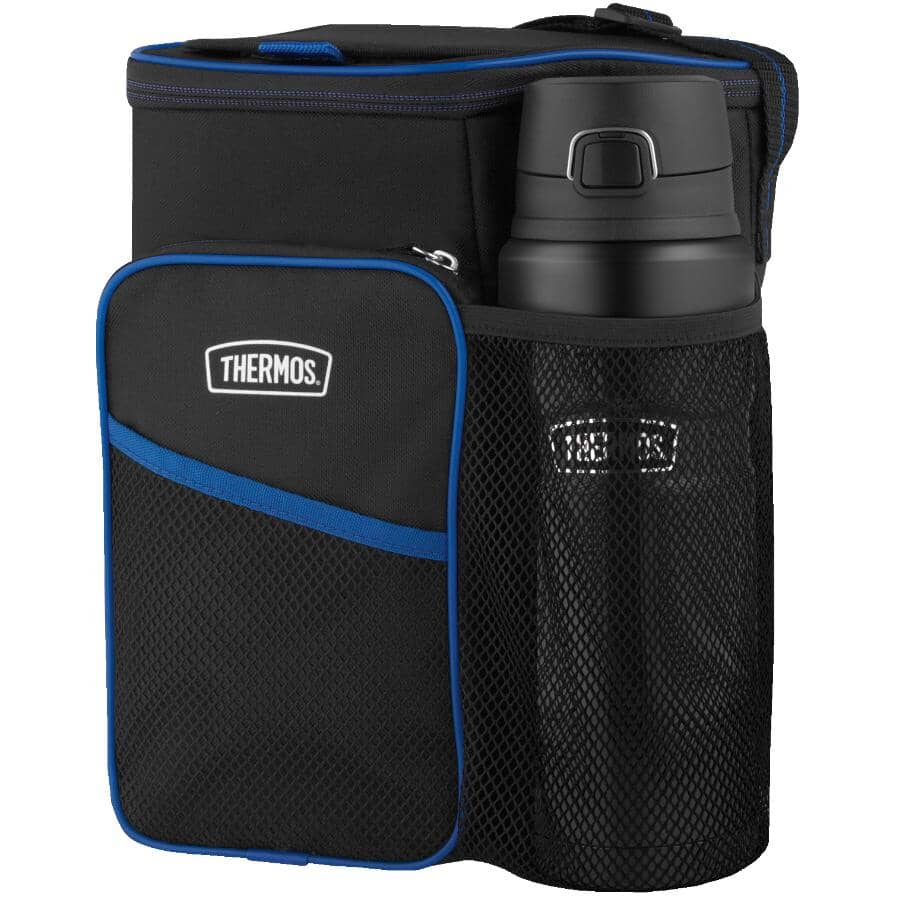 THERMOS Insulated Lunch Bag with 0.7 L Stainless Steel Water Bottle ...