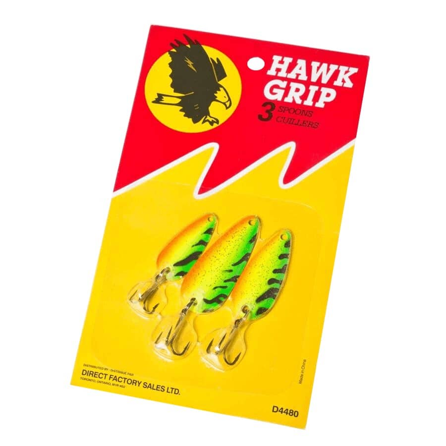 HAWK GRIP 3 Pack Fire Tiger Devil Bait Fishing Lure | Home Hardware