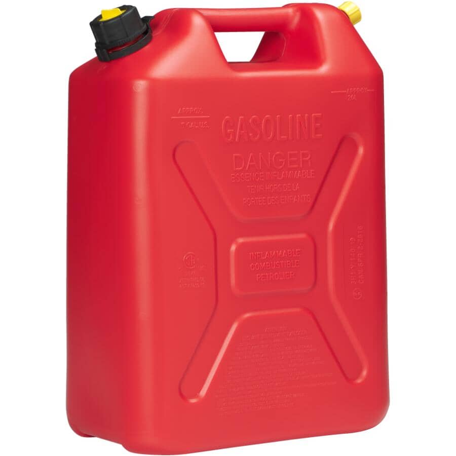SCEPTER 20L Red Plastic Jerry Gas Can | Home Hardware
