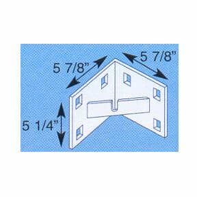 DOCK EDGE + INC Heavy Duty Corner Plate, with Anchor | Home Hardware