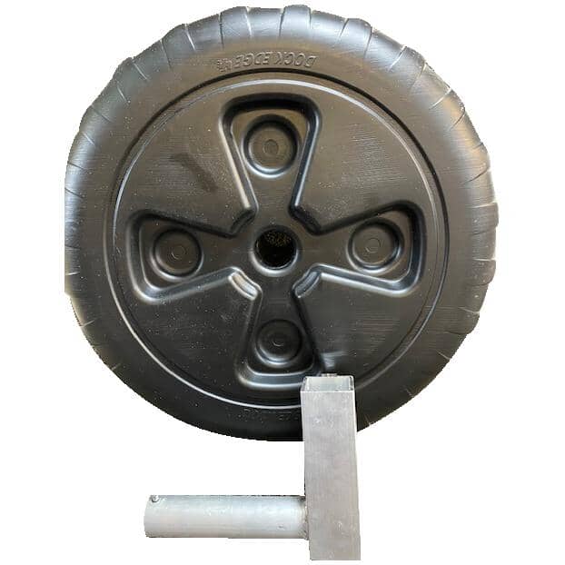 DOCKMASTER Bolt on Leg Axel with Wheel | Home Hardware