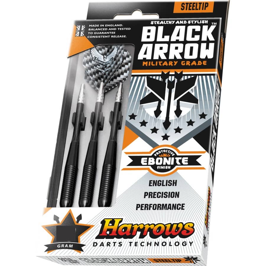 HARROWS 20g Steel Tip Black Arrow Dart Set | Home Hardware