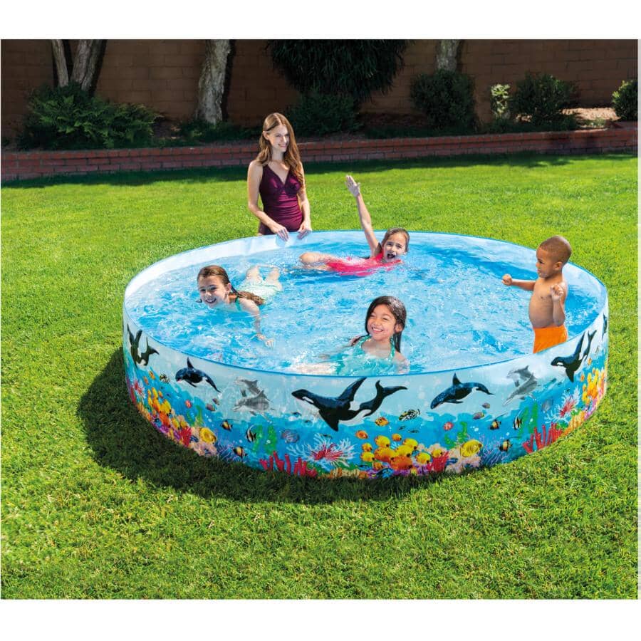 INTEX 96" Deep Blue Sea Snapset Kids Pool | Home Hardware