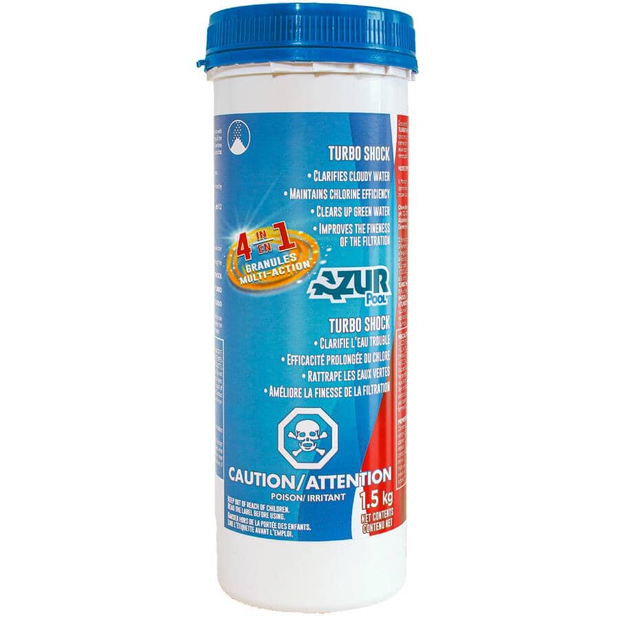 AZUR POOL 4 in 1 Turbo Shock - 1.5 kg | Home Hardware