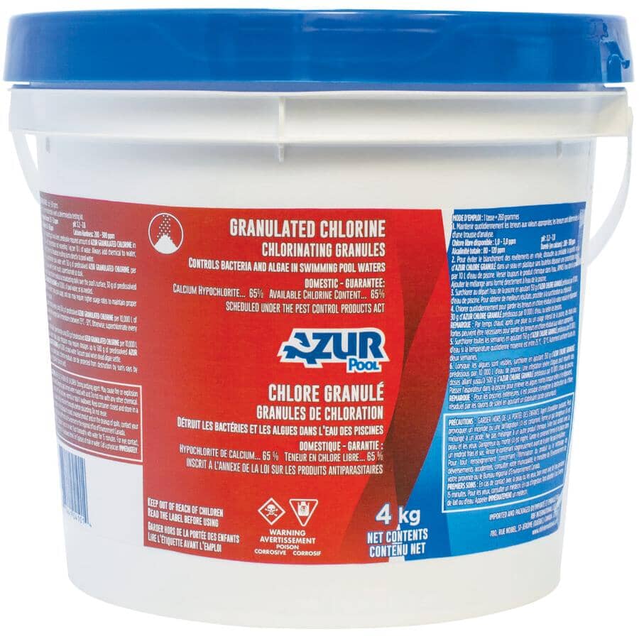 AZUR POOL Granulated Chlorine - 4 kg | Home Hardware