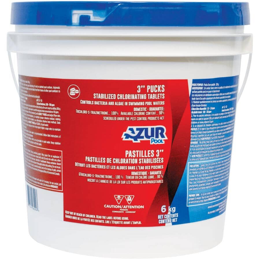 AZUR POOL 6kg 3" Chlorine Pucks | Home Hardware