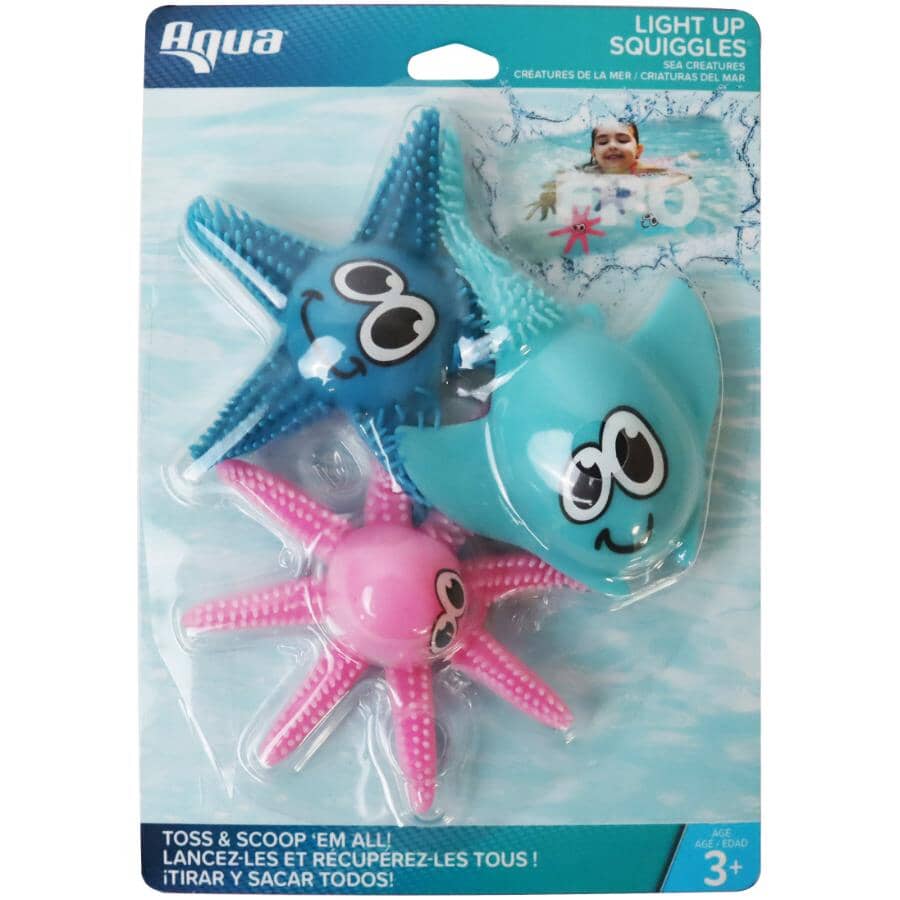 AQUA LEISURE Light Up Squiggles Water Toys | Home Hardware