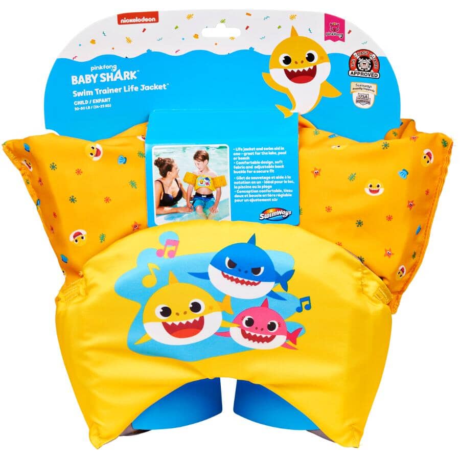 SWIMWAYS Baby Shark Puddle Jumper Life Jacket | Home Hardware