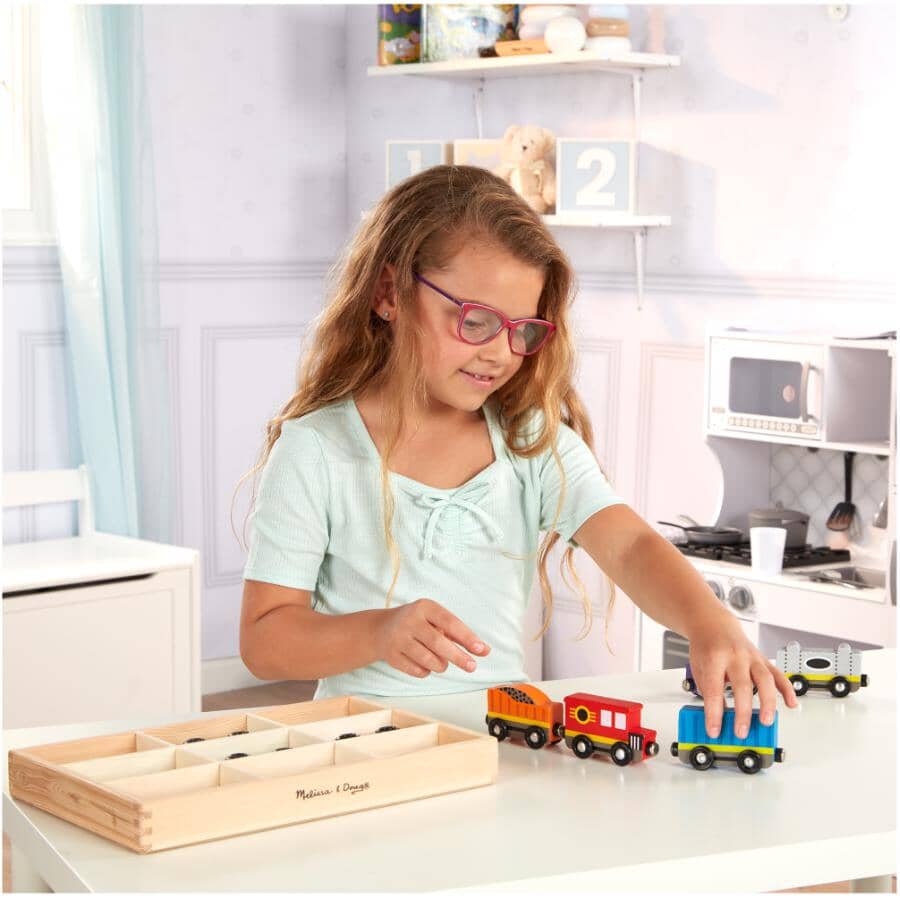 MELISSA & DOUG Wooden Train Cars Playset | Home Hardware