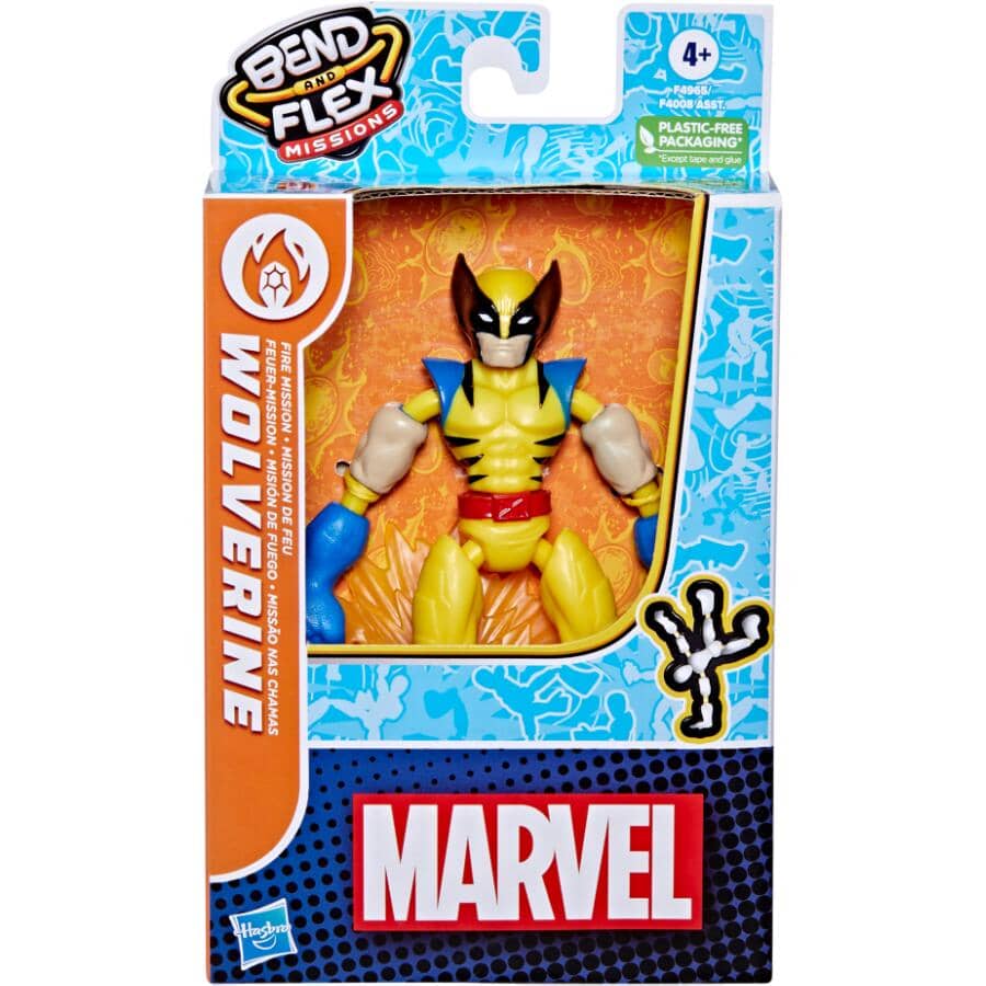 HASBRO Wolverine Fire Mission Bend N Flex Action Figure | Home Hardware