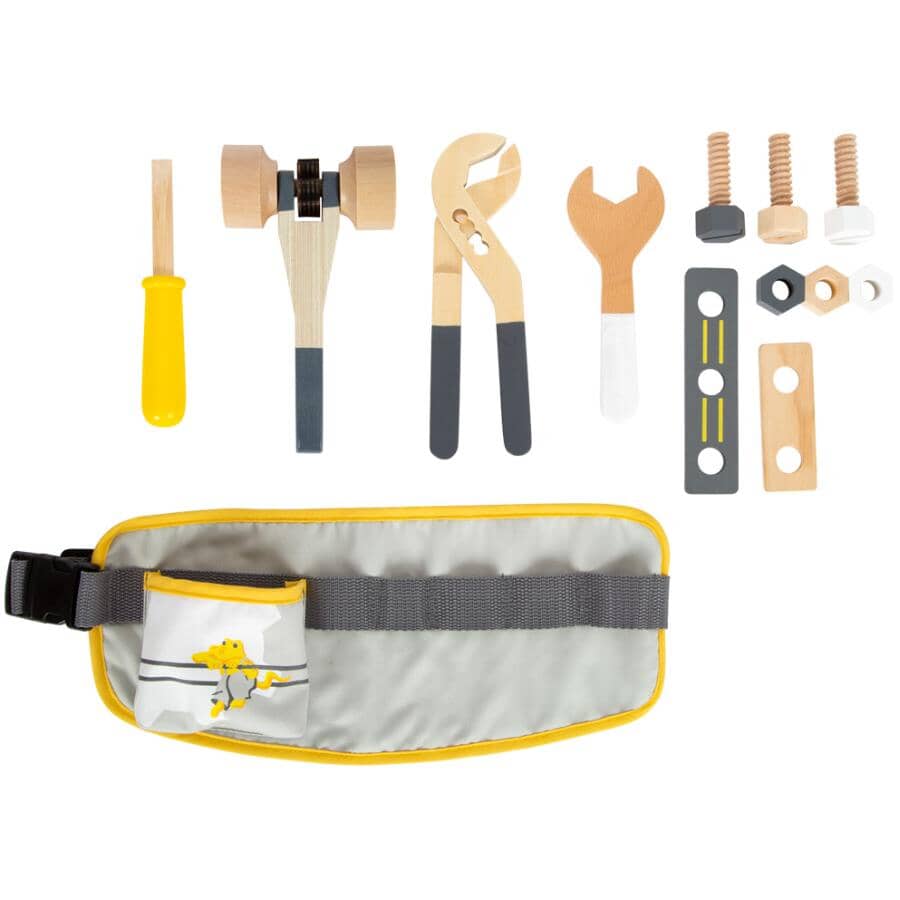 EVEREST Tool Belt Playset with Wooden Tools | Home Hardware