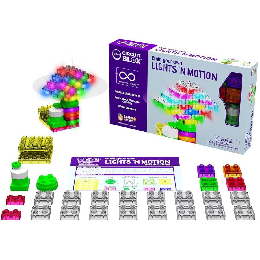 E-BLOX Build Your Own Lights'N Motion Building Set | Home Hardware