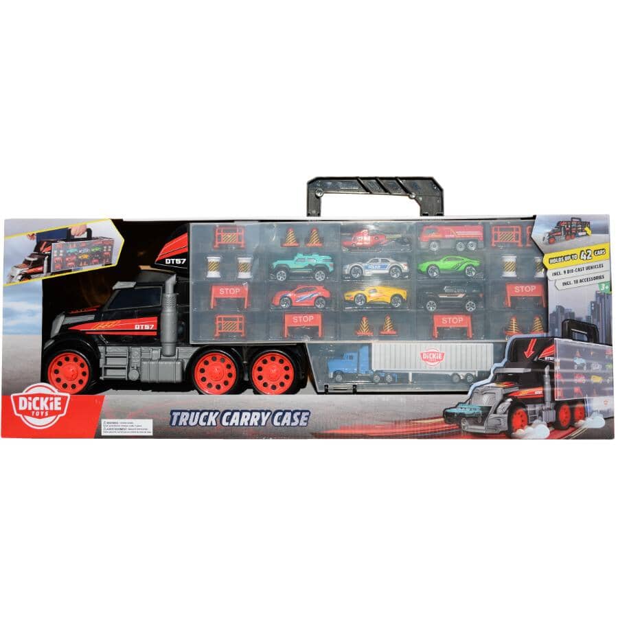 DICKIE TOYS Truck Carry Case with 9 Vehicles & 18 Accessories | Home ...