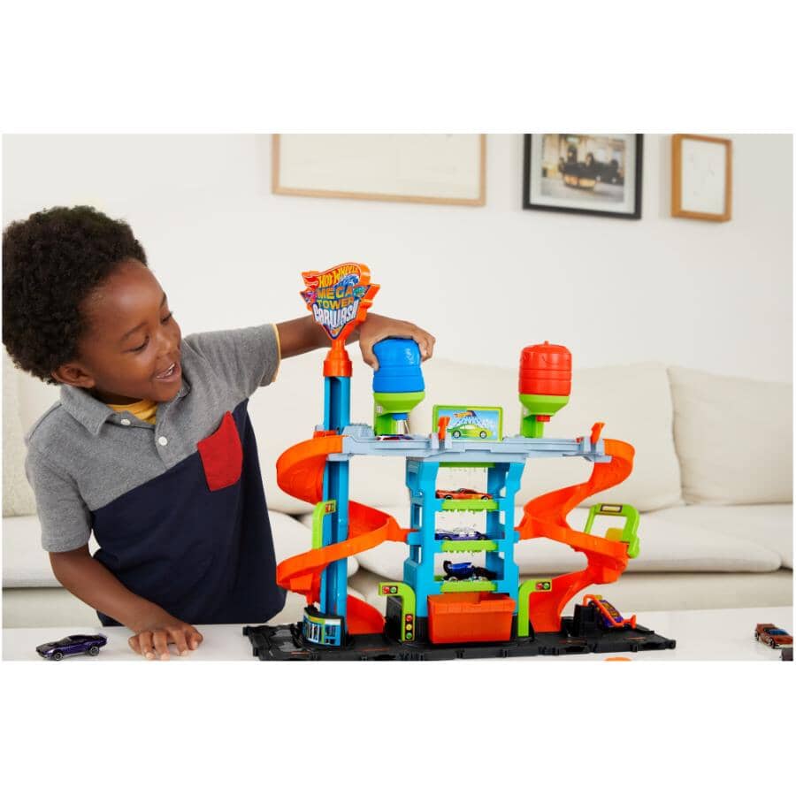 MATTEL Hot Wheels City Mega Tower Car Wash Playset | Home Hardware