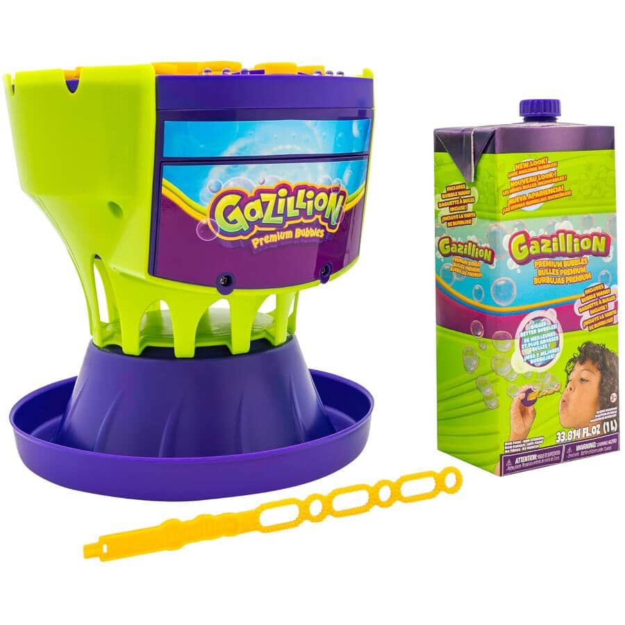 FUNRISE Gazillion Ultimate Bubble Craze with 1 L Bubble Solution | Home ...