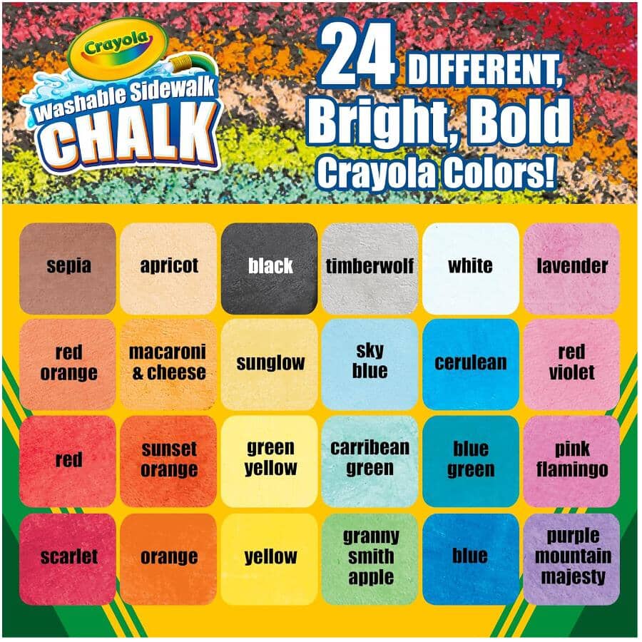CRAYOLA Sidewalk Chalk - 24 Pack | Home Hardware