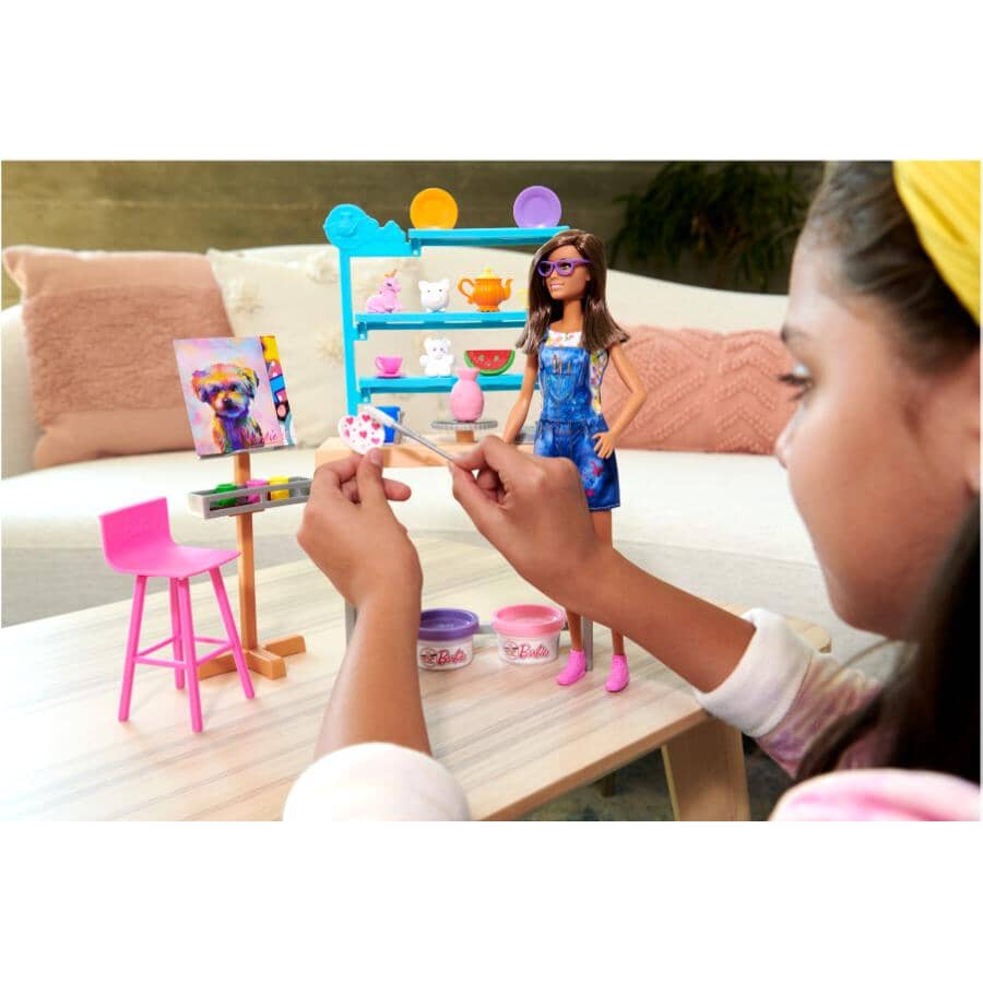 MATTEL Barbie Relax & Create Art Studio Playset | Home Hardware