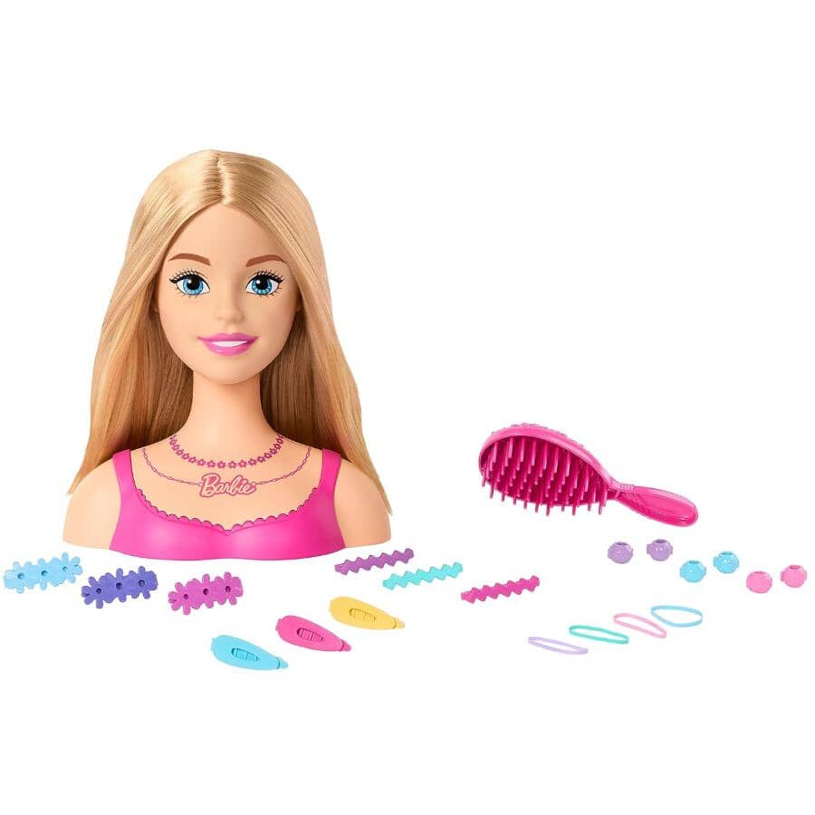 MATTEL Barbie Blonde Styling Head Playset | Home Hardware