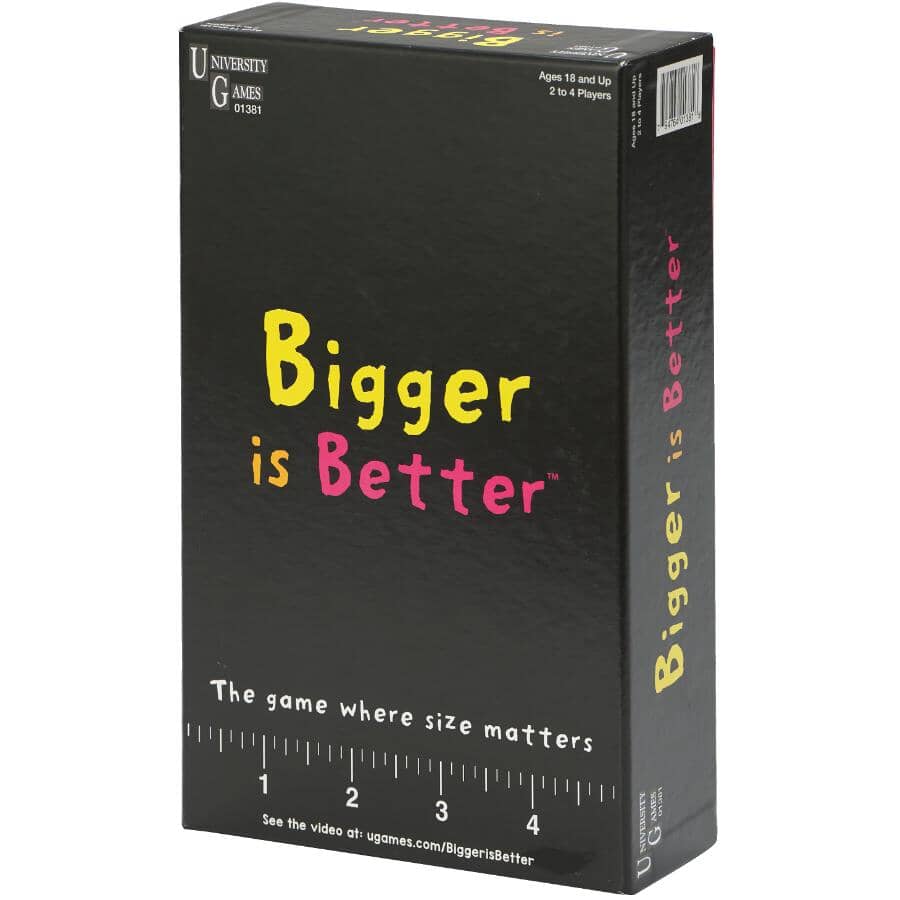 UNIVERSITY GAMES Bigger is Better Adult Game | Home Hardware
