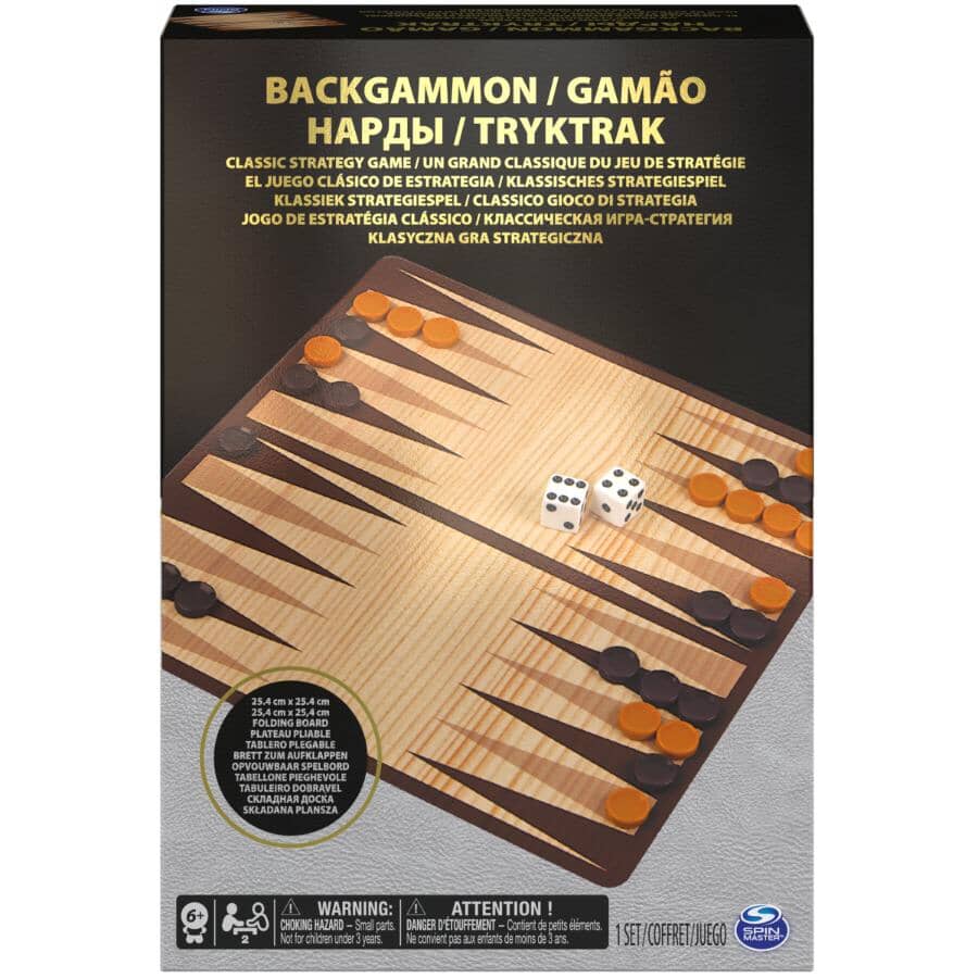SPIN MASTER Backgammon Family Board Game | Home Hardware
