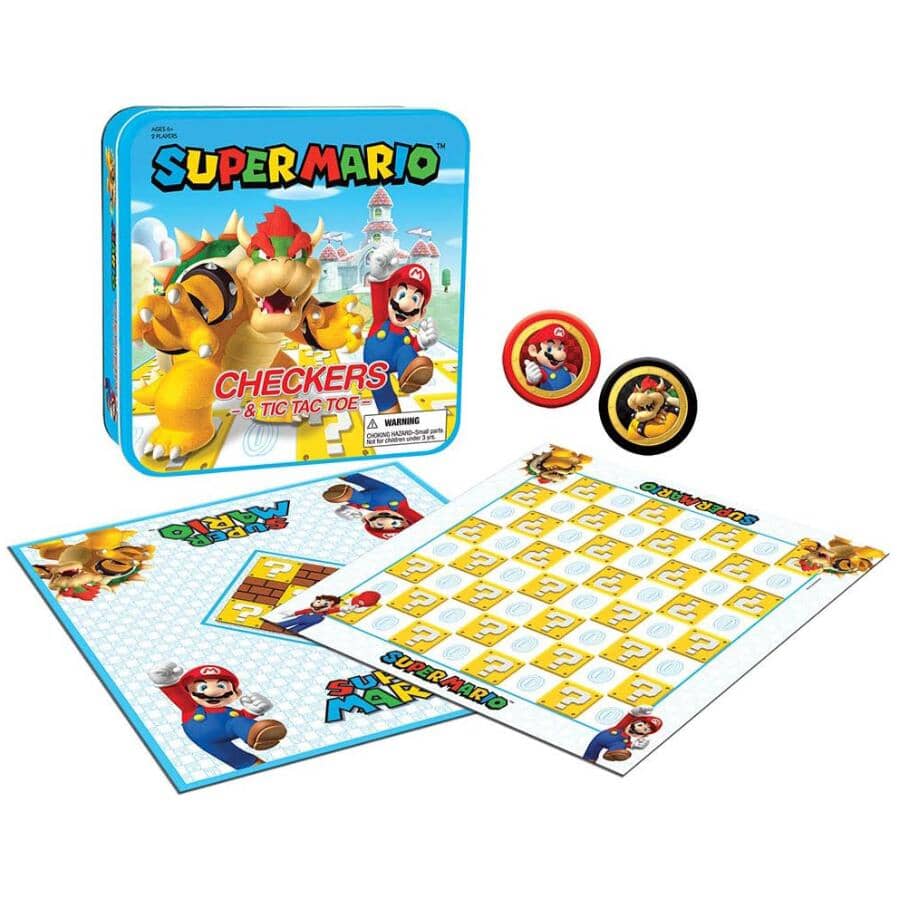 USAOPOLY Super Mario Checkers and Tic Tac Toe Game | Home Hardware