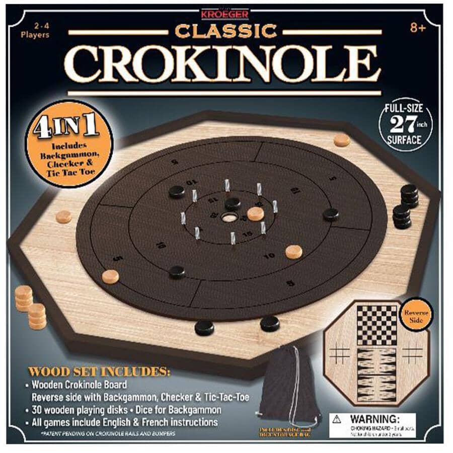 KROEGER 27" 4-In-1 Crokinole Board | Home Hardware