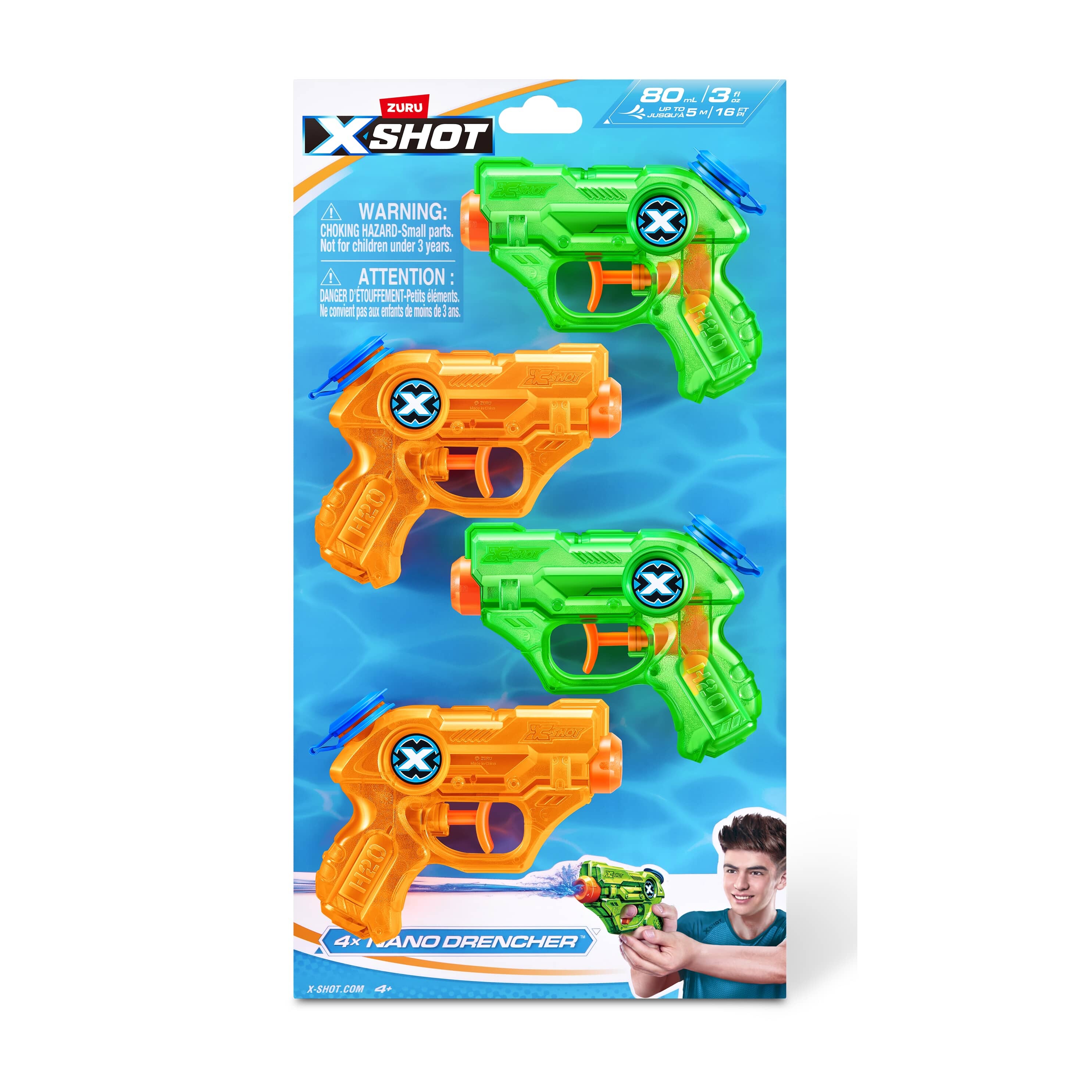 ZURU X-Shot Water Warfare Nano Drencher Blaster Guns | Home Hardware