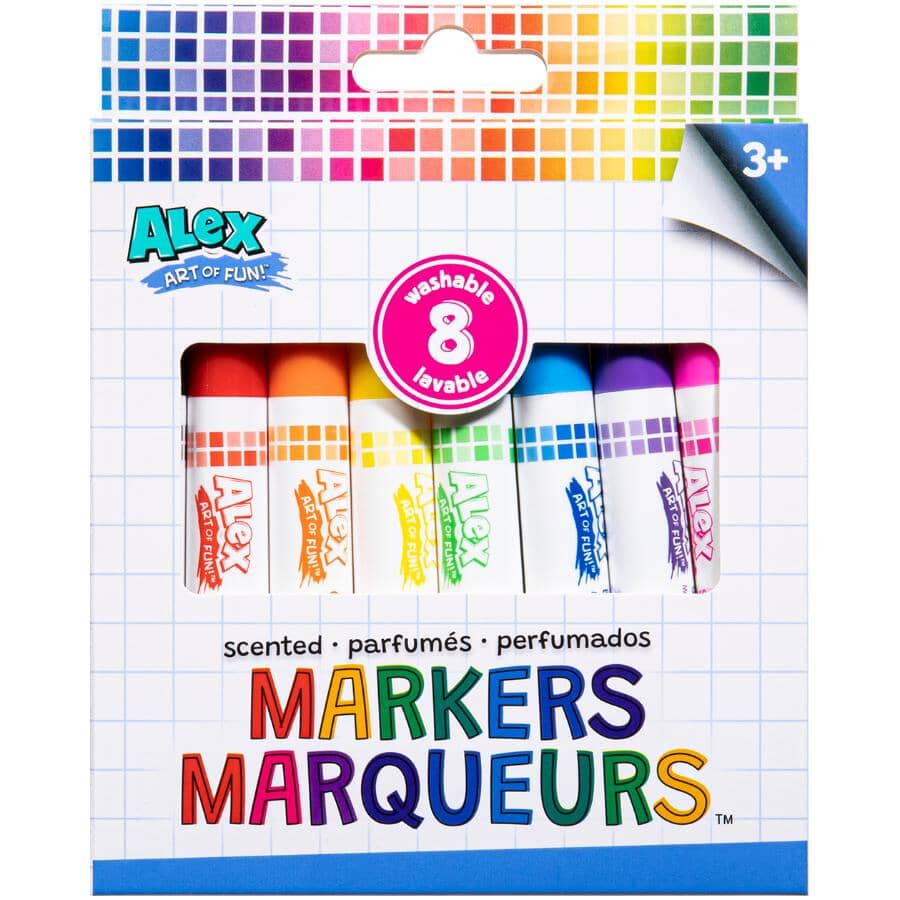 ALEX Art of Fun Scented Markers - 8 Pack | Home Hardware
