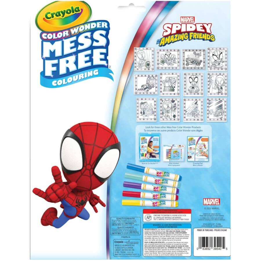 CRAYOLA Spidey & Amazing Friends Colouring Book with 5 Mini Markers ...