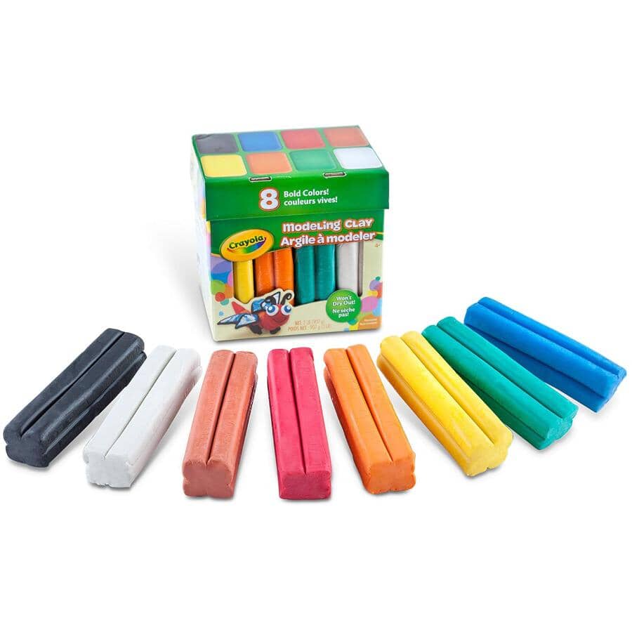 CRAYOLA Jumbo Box Coloured Modeling Clay | Home Hardware