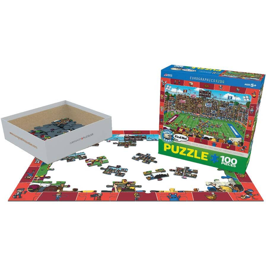 EUROGRAPHICS 100 Piece Football Spot & Find Kids Puzzle | Home Hardware