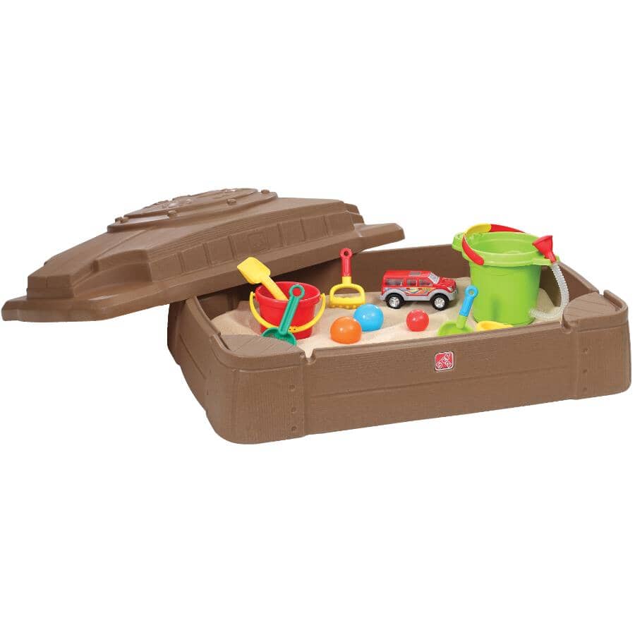 STEP 2 Brown Play and Store Sandbox | Home Hardware