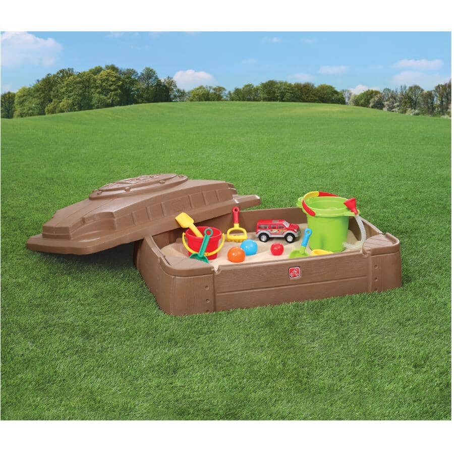 STEP 2 Brown Play and Store Sandbox | Home Hardware