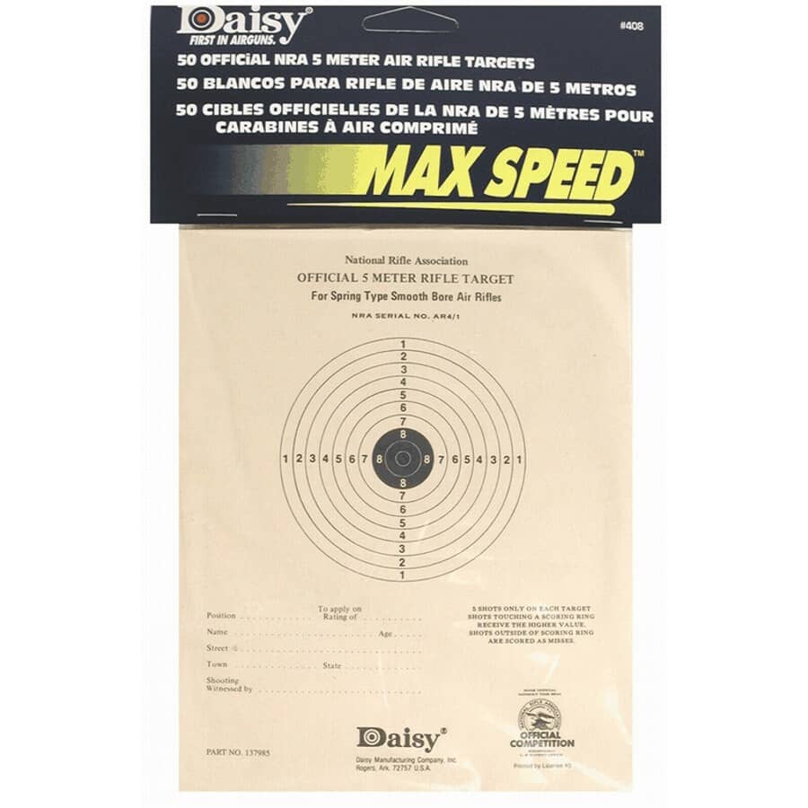 DAISY 50 Pack Paper Shooting Targets | Home Hardware