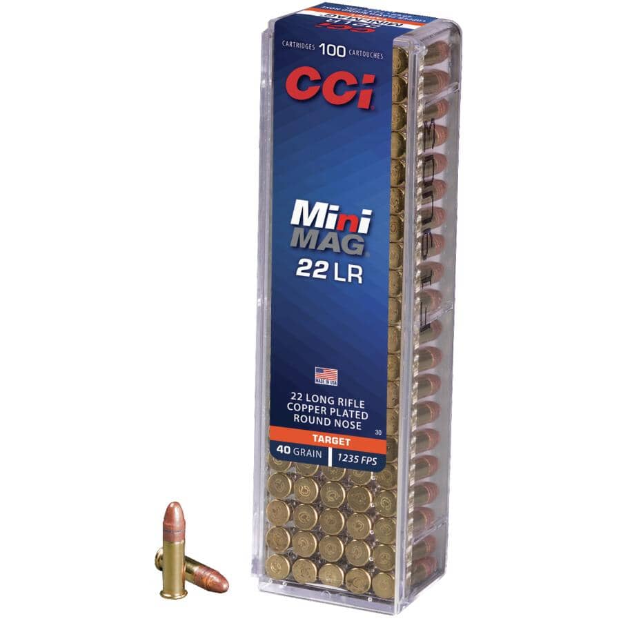 FEDERAL AMMUNITION Paquet de 100 balles Mini Mag calibre 22 à canon ...