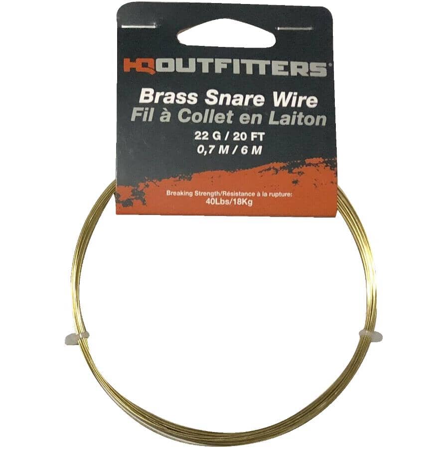 HQ OUTFITTERS 20' 22 Gauge Brass Snare Wire | Home Hardware