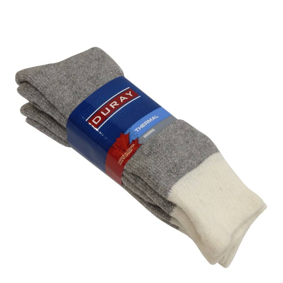 DURAY Men's Wool Blend Thermal Work Socks | Home Hardware