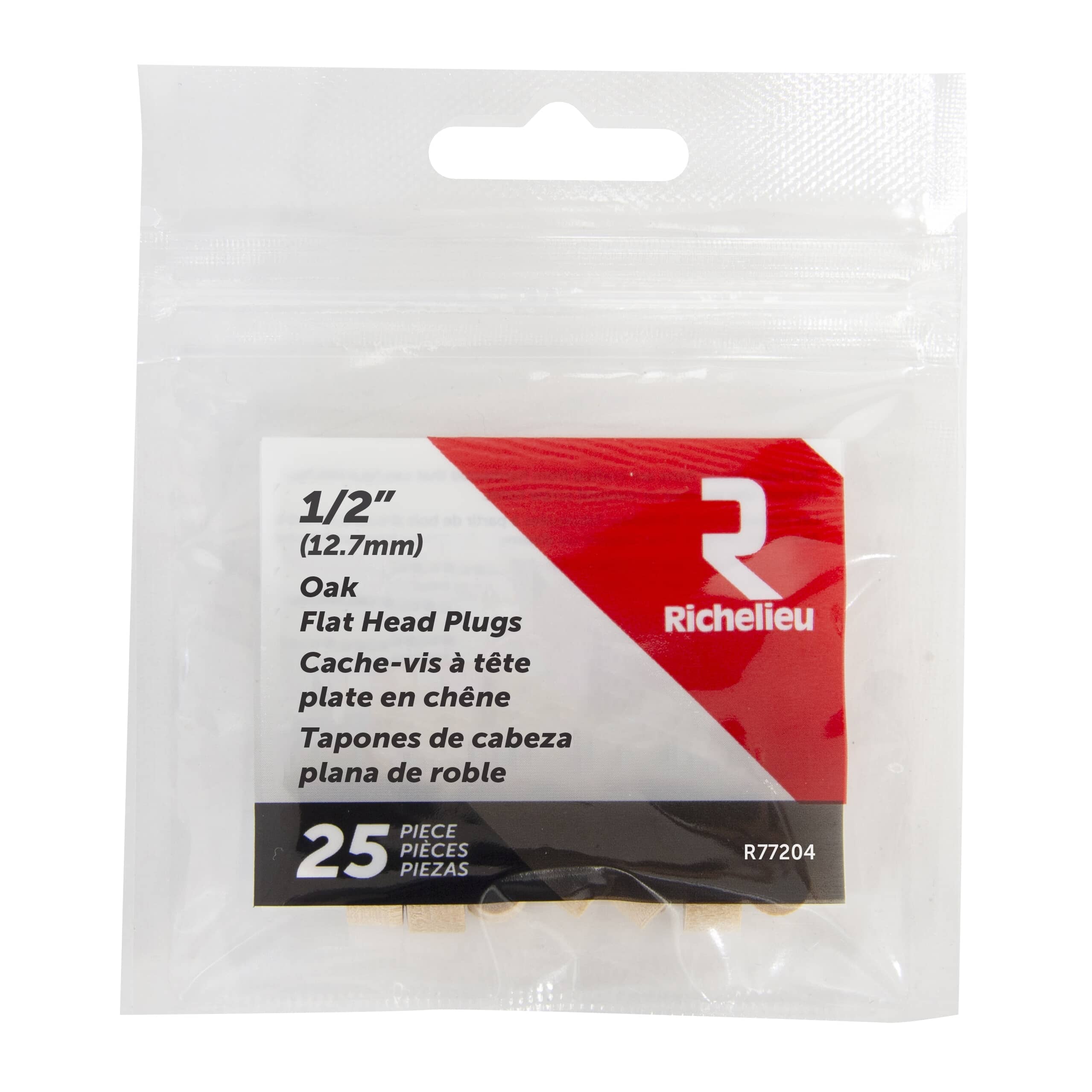 RICHELIEU 1/2" Flathead Oak Plugs | Home Hardware