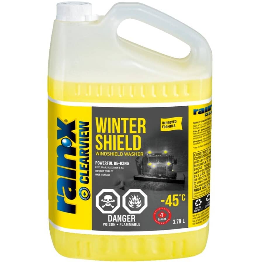 RAIN-X -45 ClearView Winter Shield De-Icer Windshield Washer Fluid ...
