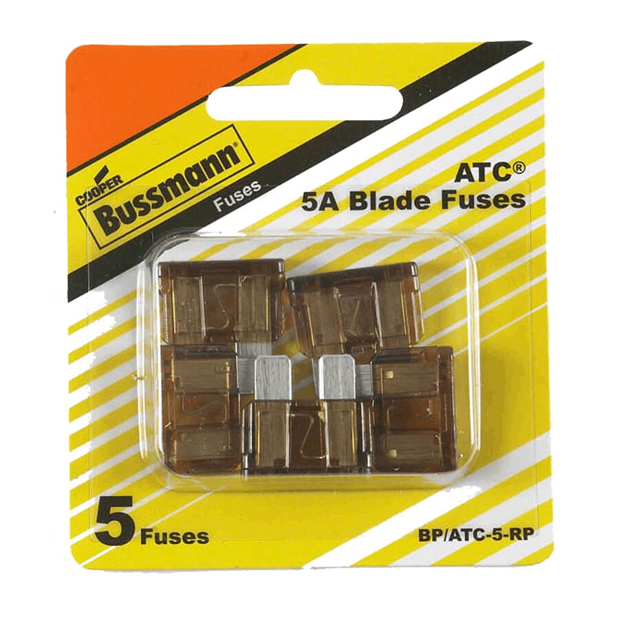 BUSSMANN ATC 5 Amp Blade Fuses | Home Hardware