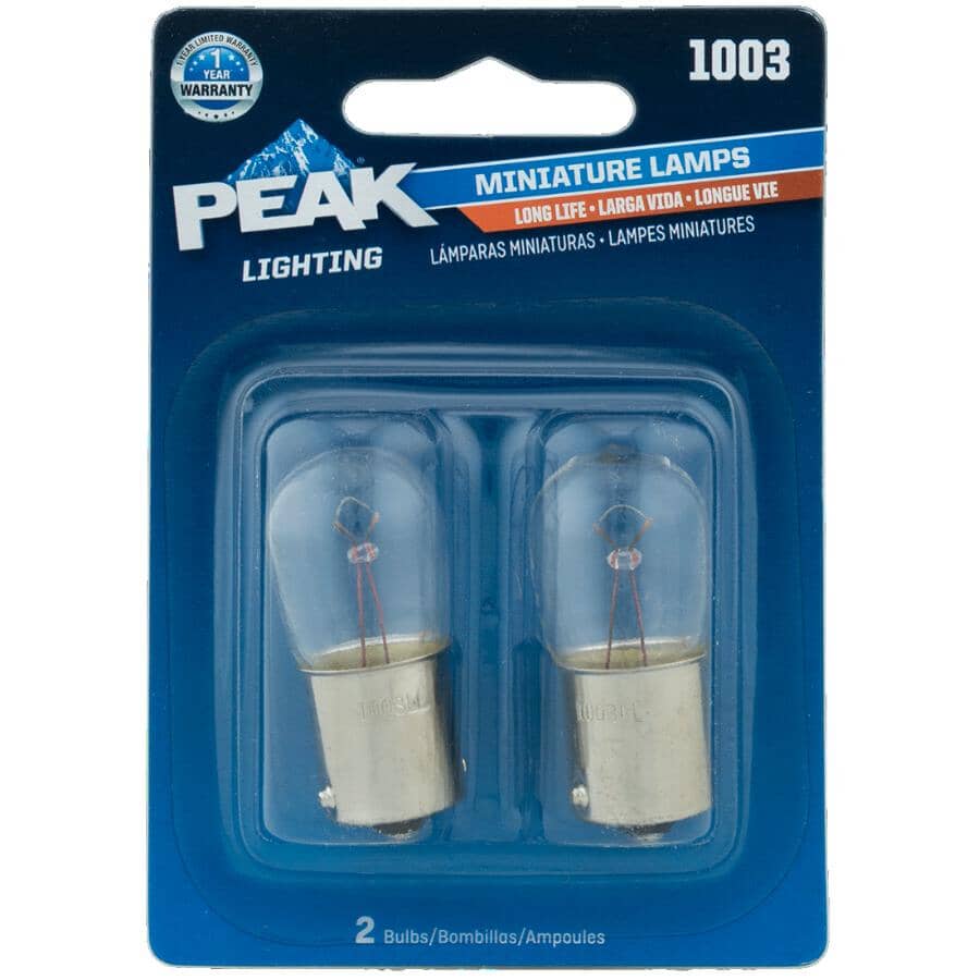 PEAK 12.8V Long Life Bayonet Based Mini Bulbs | Home Hardware