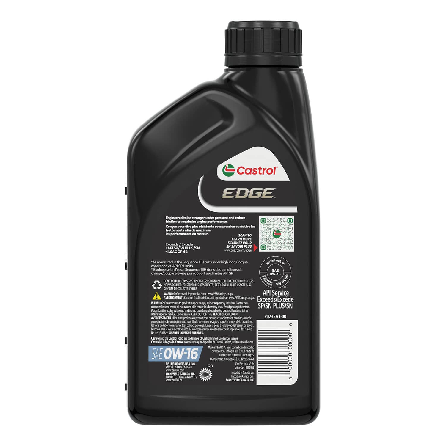 CASTROL 0W16 Edge Synthetic Motor Oil | Home Hardware
