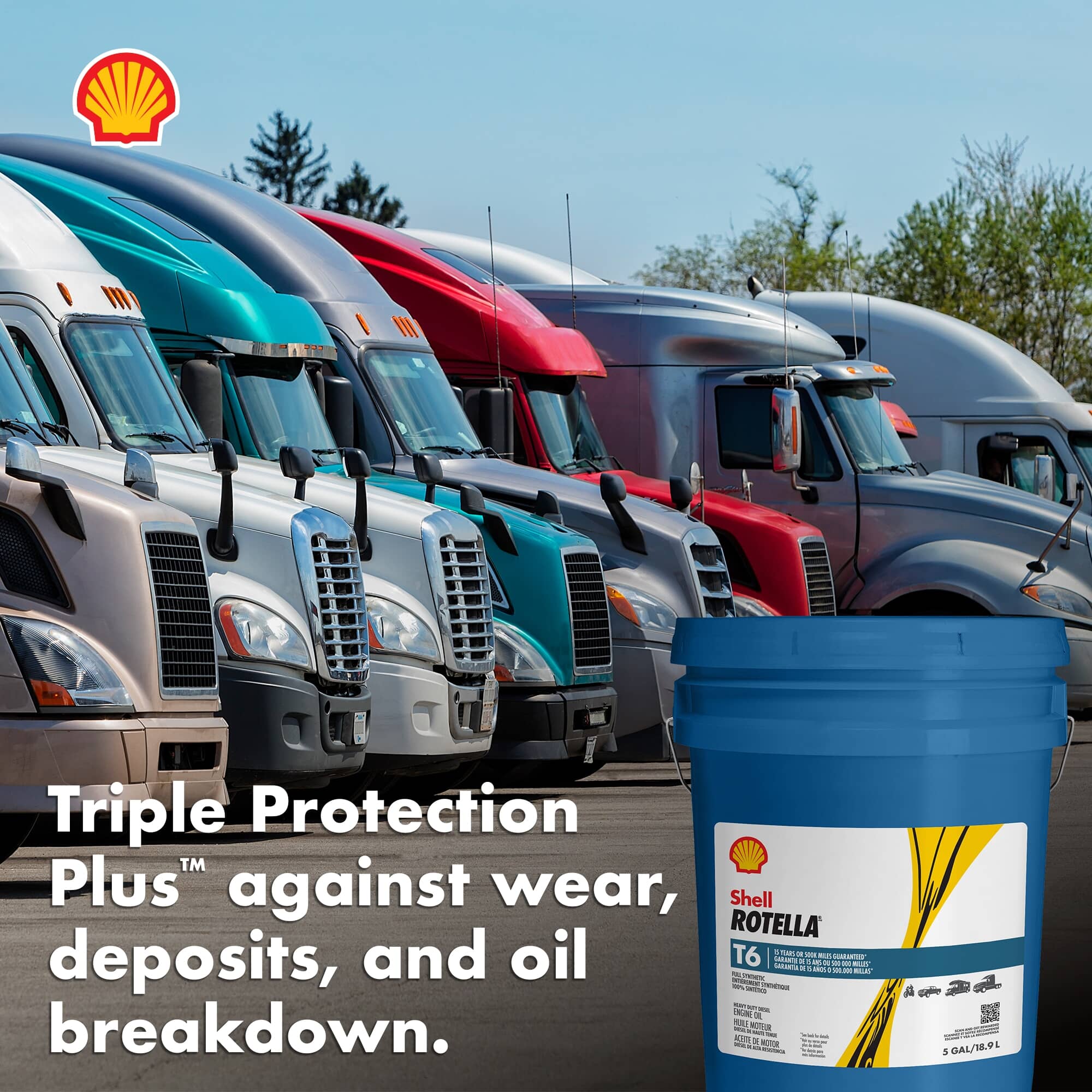 SHELL 0W40 Rotella T6 Full Synthetic Diesel Motor Oil | Home Hardware
