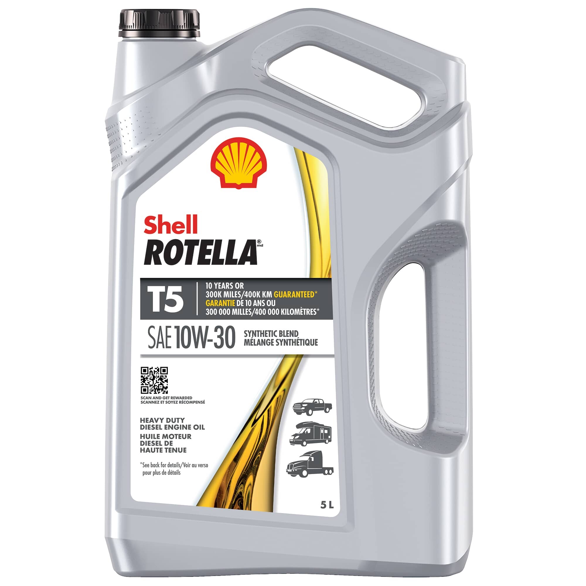 SHELL 10W30 Rotella T5 Synthetic Blend Diesel Motor Oil | Home Hardware