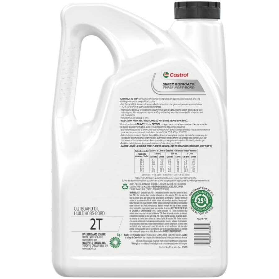 CASTROL Super Outboard 2T Oil - 4.4 L | Home Hardware