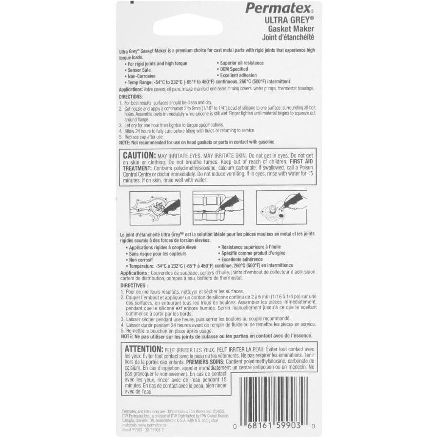 PERMATEX Ultra Grey Gasket Maker | Home Hardware