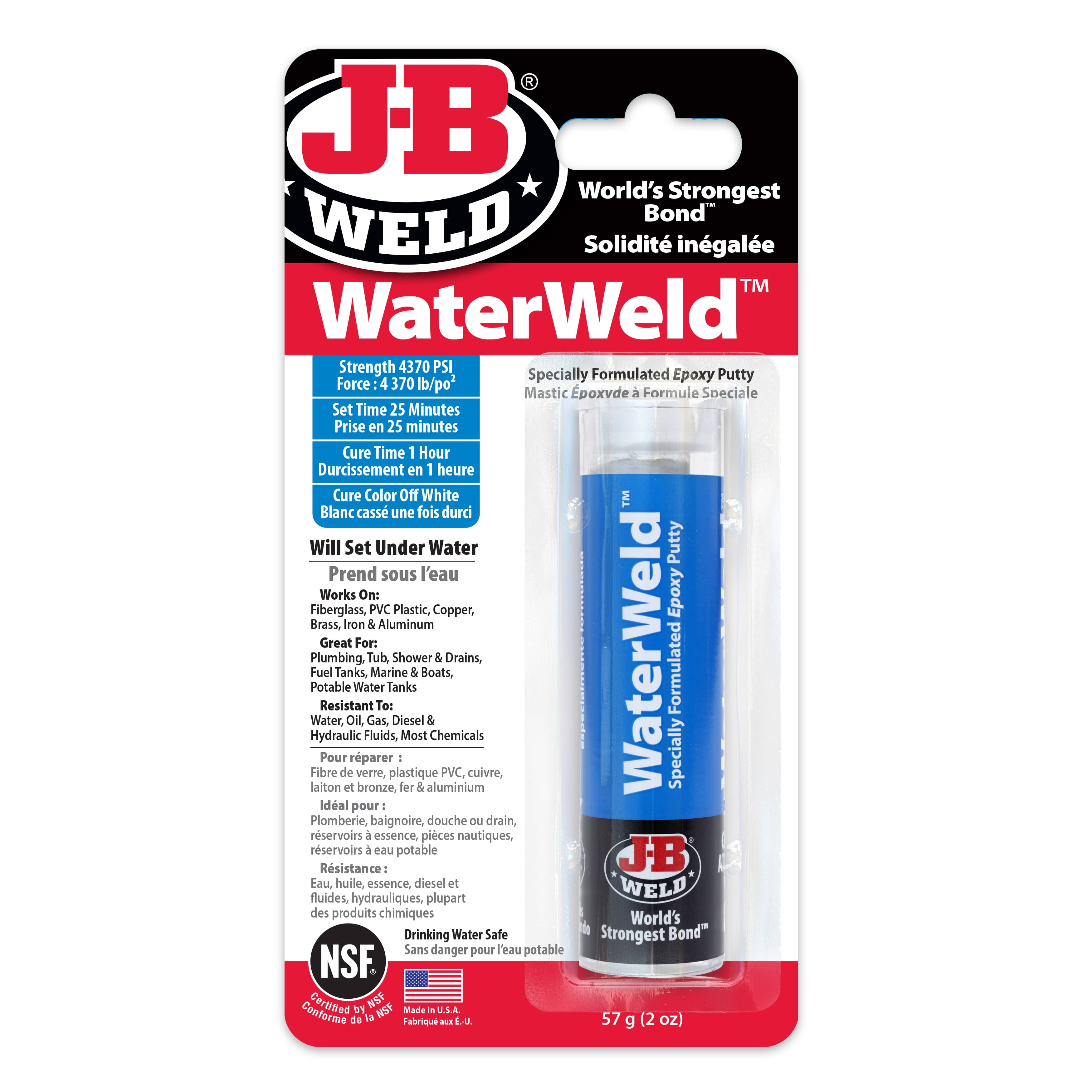 J-B WELD WaterWeld Specially Formulated Epoxy Putty | Home Hardware