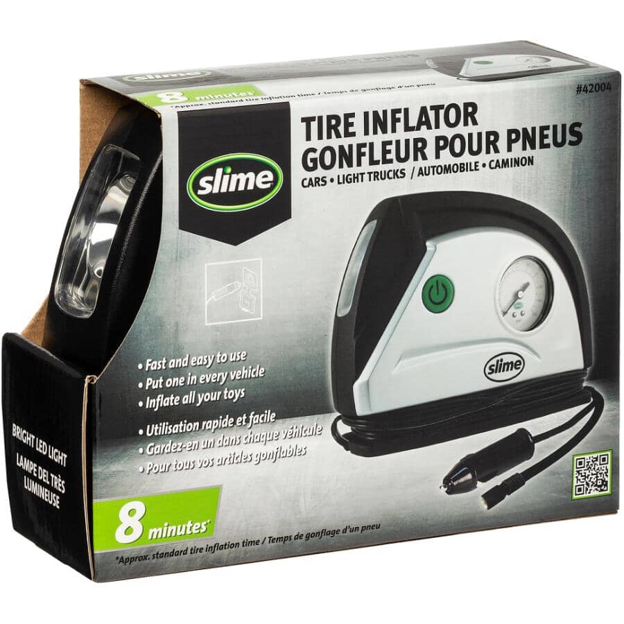 SLIME 12V Tire Inflator with LED Light | Home Hardware