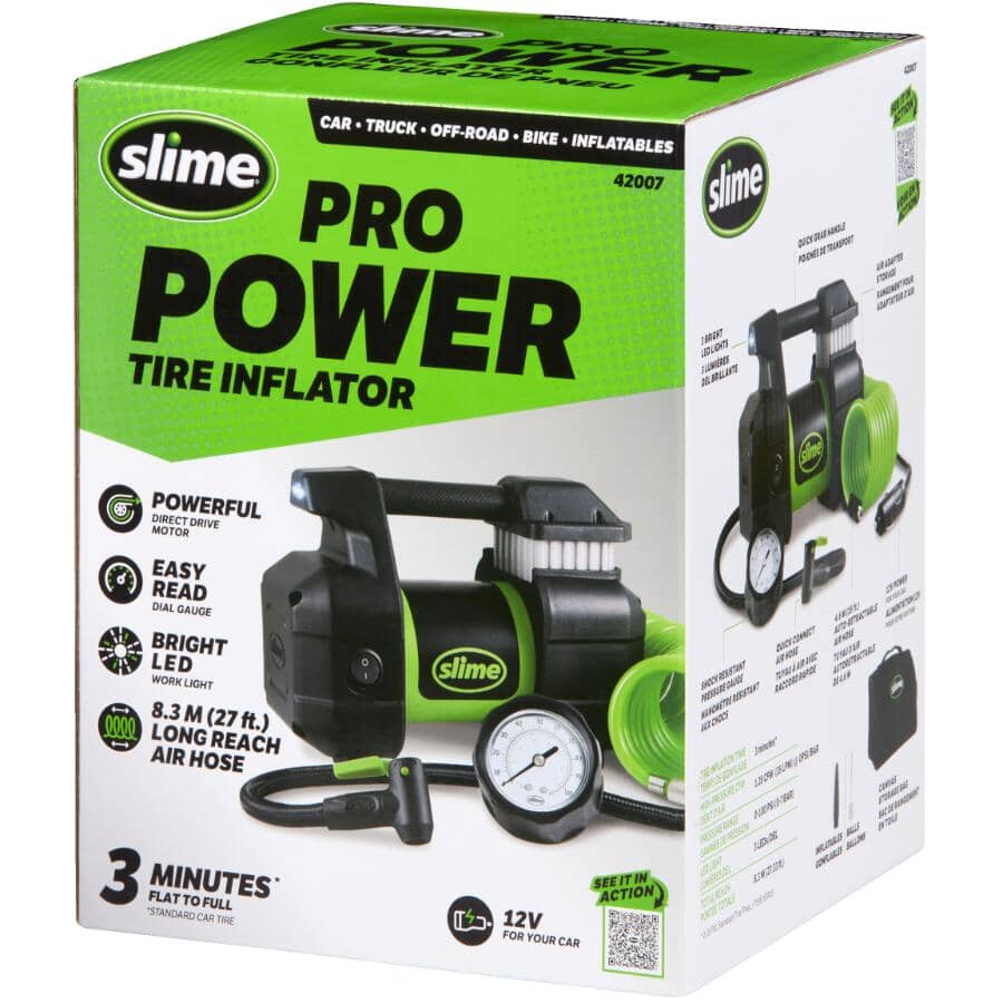 SLIME Pro Power 12V 100 PSI Heavy Duty Tire Inflator | Home Hardware