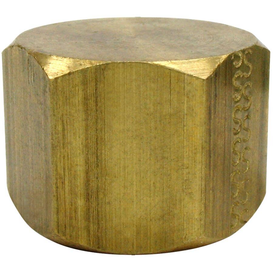 DOMINION 1/4" Brass Cap | Home Hardware